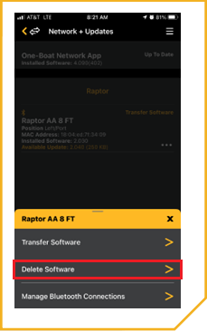 Issues Updating a Raptor to the 2.040 Software Using the OBN App on an ...
