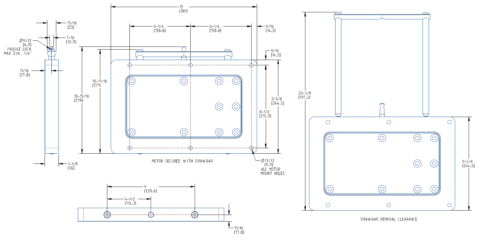 Quick Release Bracket Dimensions and Instructions – Minn Kota