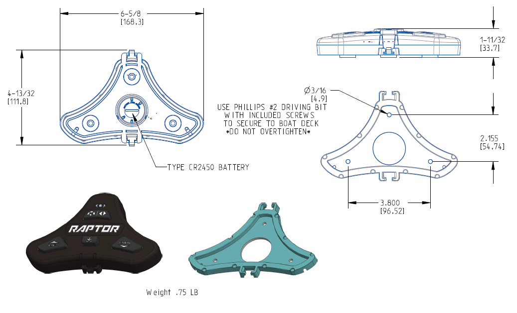 Raptor Foot Switch Remote (2022-present) – Minn Kota